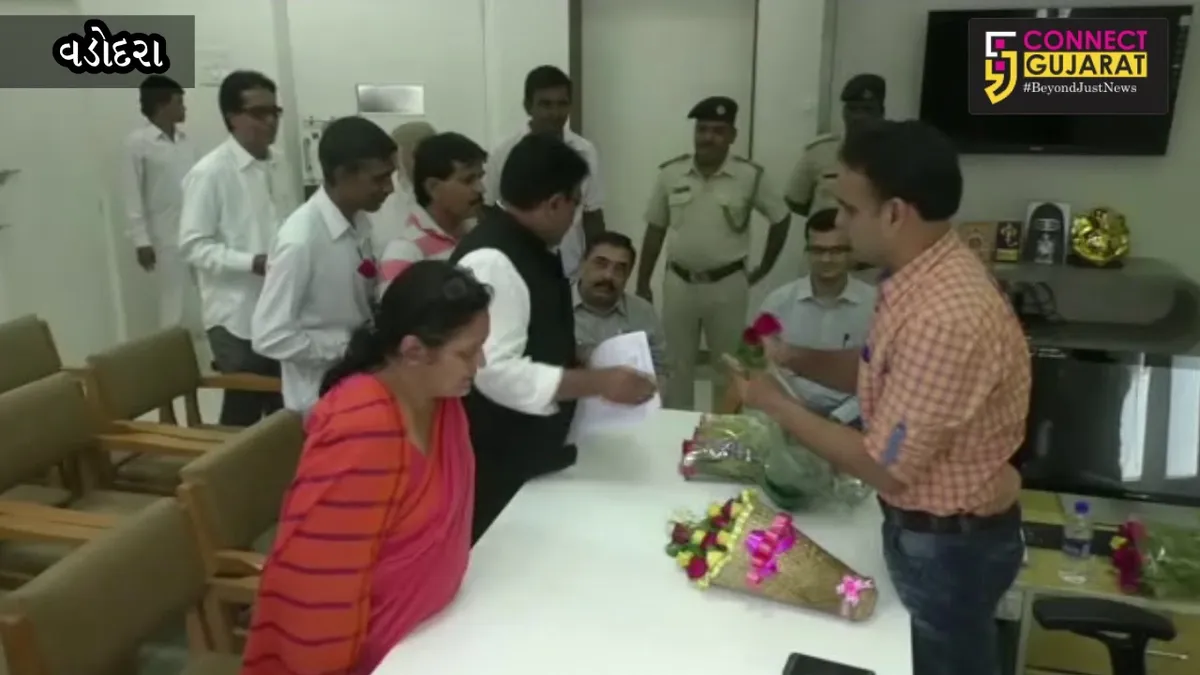 New Vadodara Municipal Commissioner Ajay Bhadoo took charge