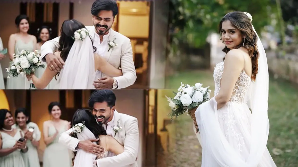 ക്രിസ്ത്യൻ വധുവായി ജിസ്മ, ചേർത്തുപിടിച്ച് വിമൽ; വിവാഹചിത്രങ്ങൾ