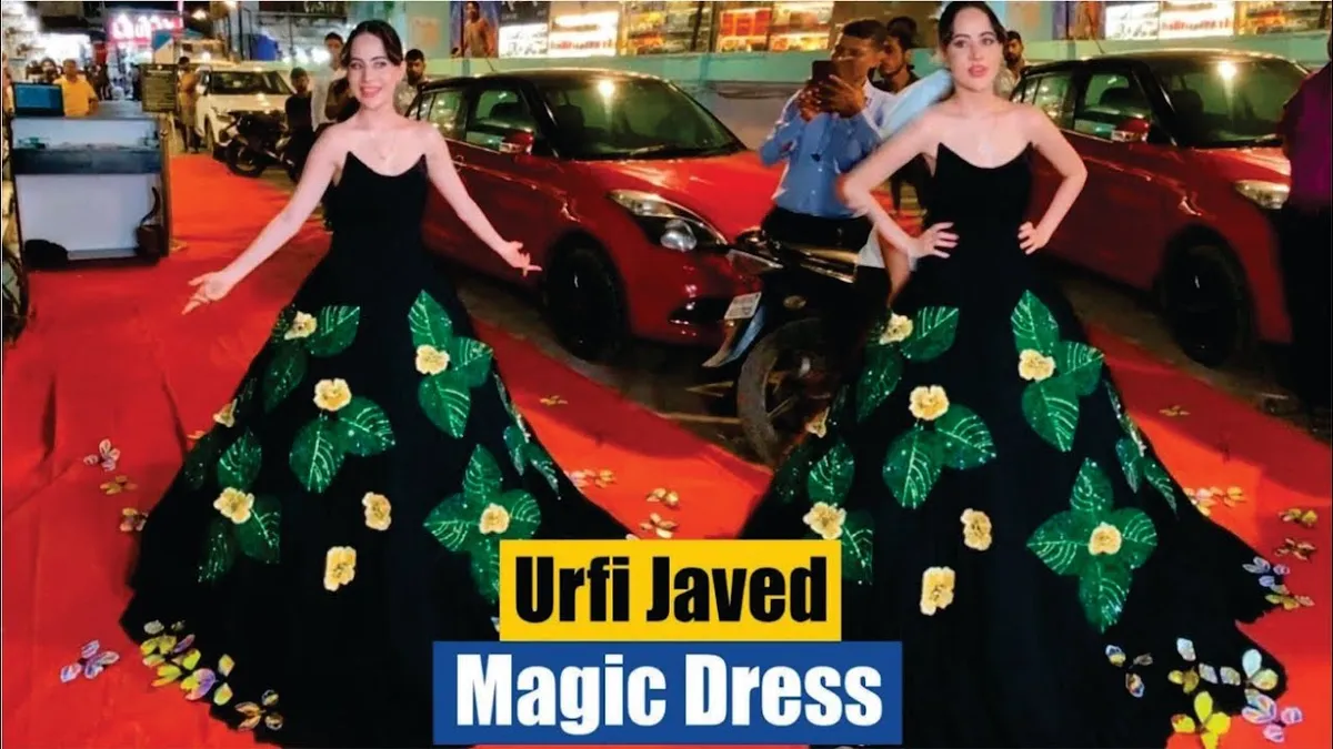 Urfi Javed Butterfly Dress | Urfi Javed New Magic Dress | Urfi Javed ...