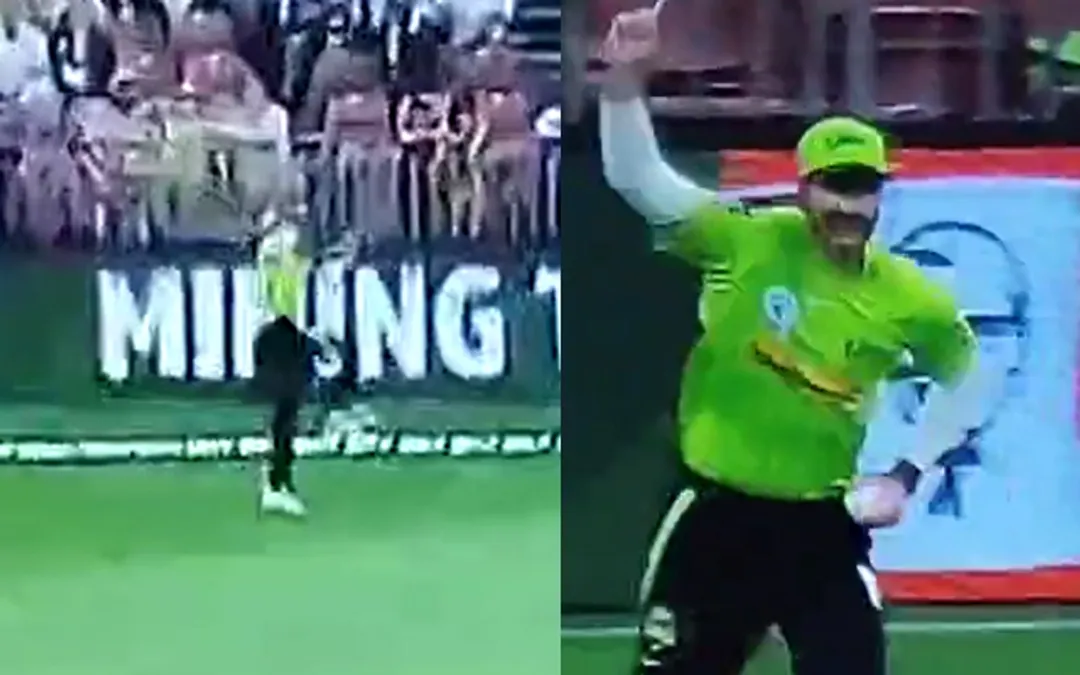 Fans get up from the seat as Ben Cutting grabs a stunning catch, video ...