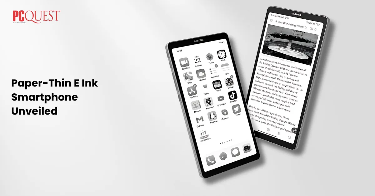 e ink smartphone: Can a Phone Be Paper-Thin?