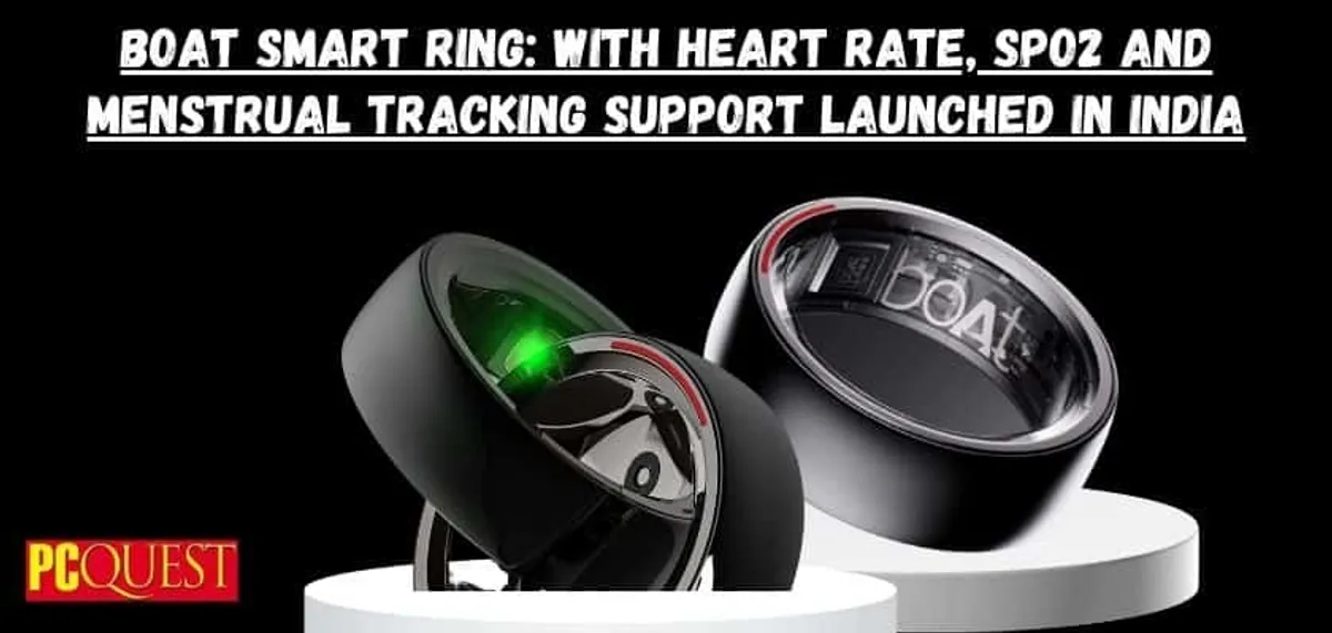 Boat Smart Ring: With Heart Rate, SpO2 and Menstrual Tracking Support ...