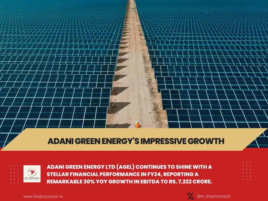 Adani Green Energy Shines With 30 Yoy Growth In Fy24