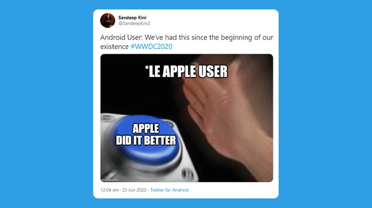 Netizens share hilarious memes as WWDS 2020 unveils iOS 14