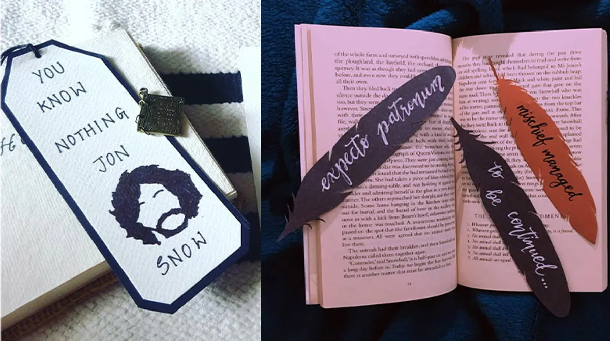 Create your own themed bookmarks with these ideas