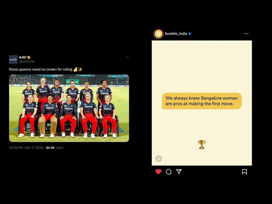 RCB's WPL victory sparks brand celebrations