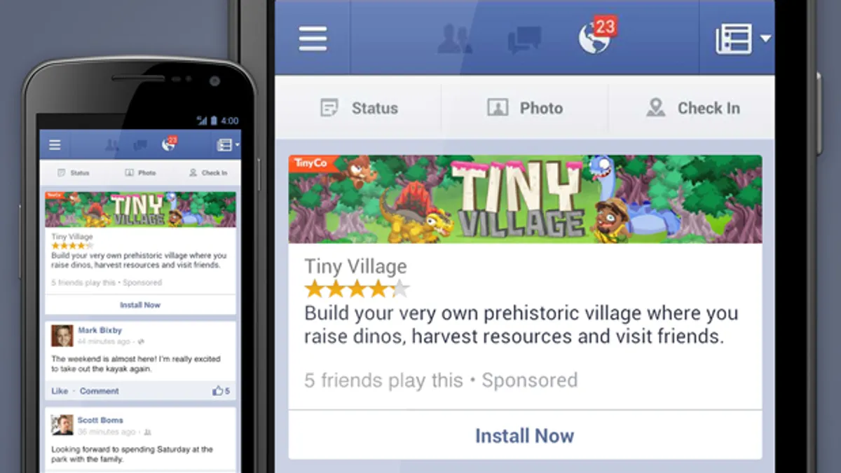 Facebook Introduces Mobile App Install Ads