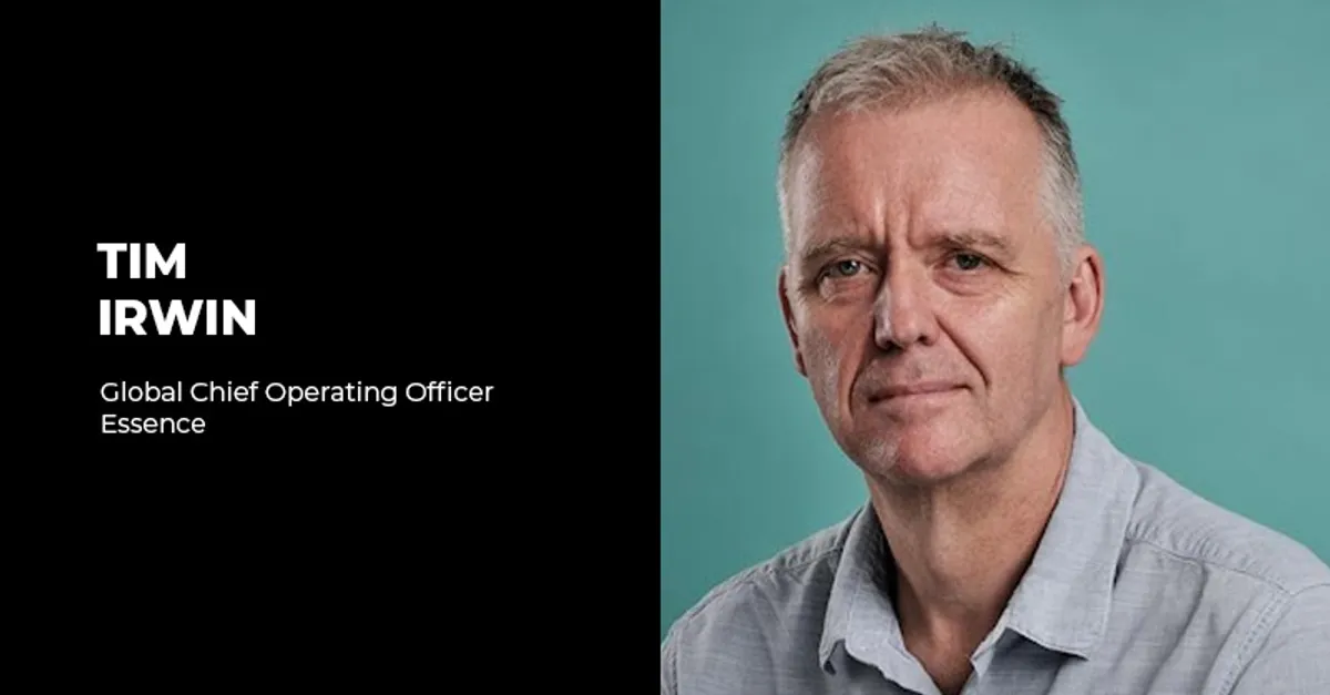 Essence elevates Tim Irwin to Global COO