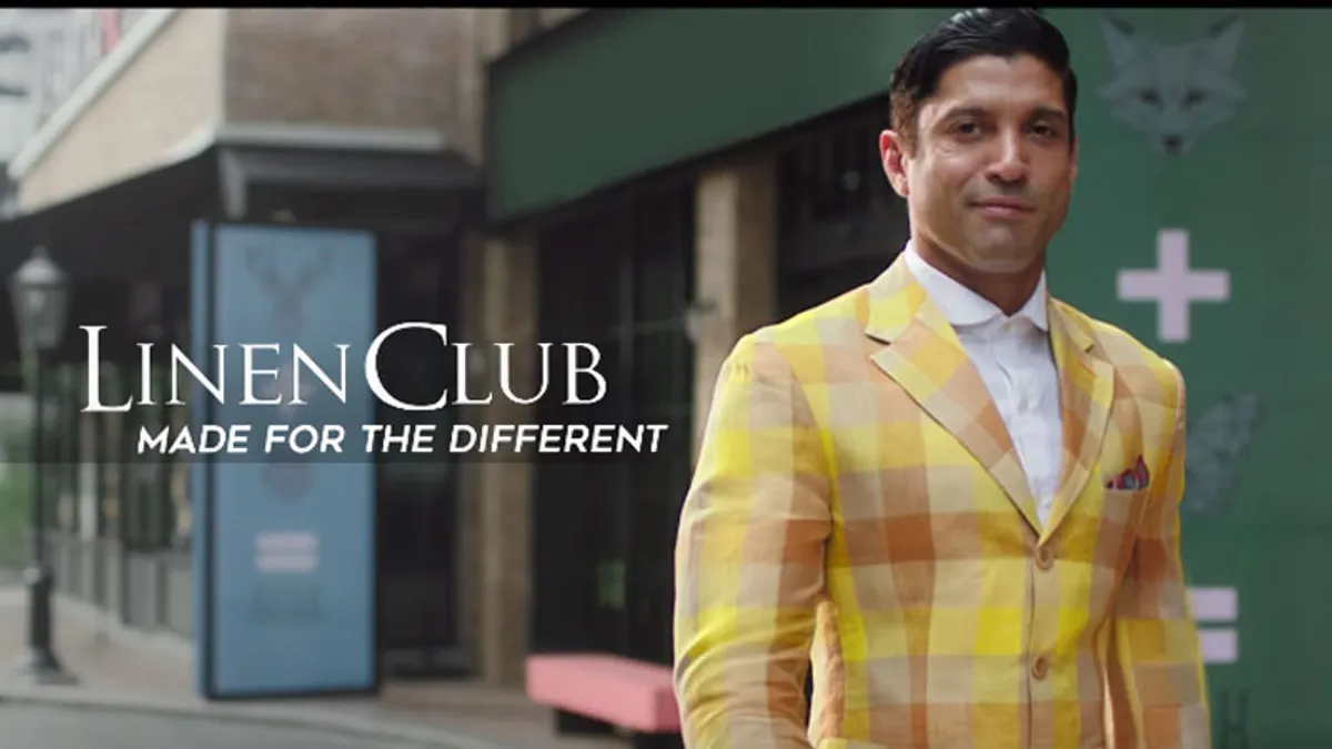 Linen Club's Made for the different features Farhan Akhtar
