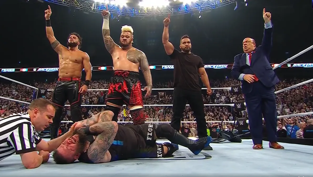 Bloodline triumphs in explosive match as Tonga Loa makes his debut in ...