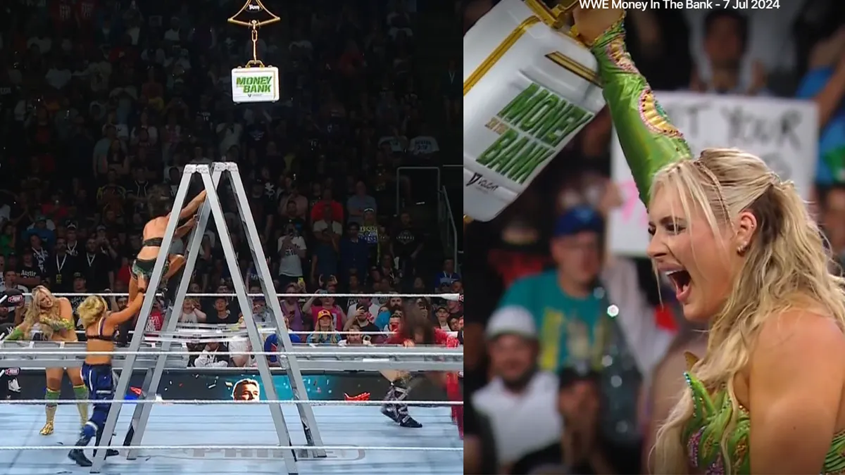 Tiffany Stratton wins the Women's Money in the Bank ladder match