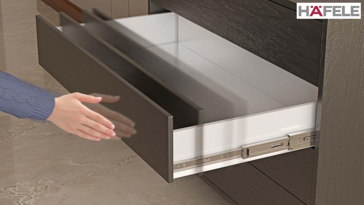 Hafele’s Motion Technology Drawer Runners