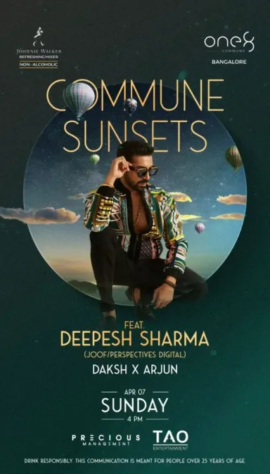 one8 Commune Bangalore Presents an Unforgettable Sundowner Evening with Techno Sensation Deepesh ...