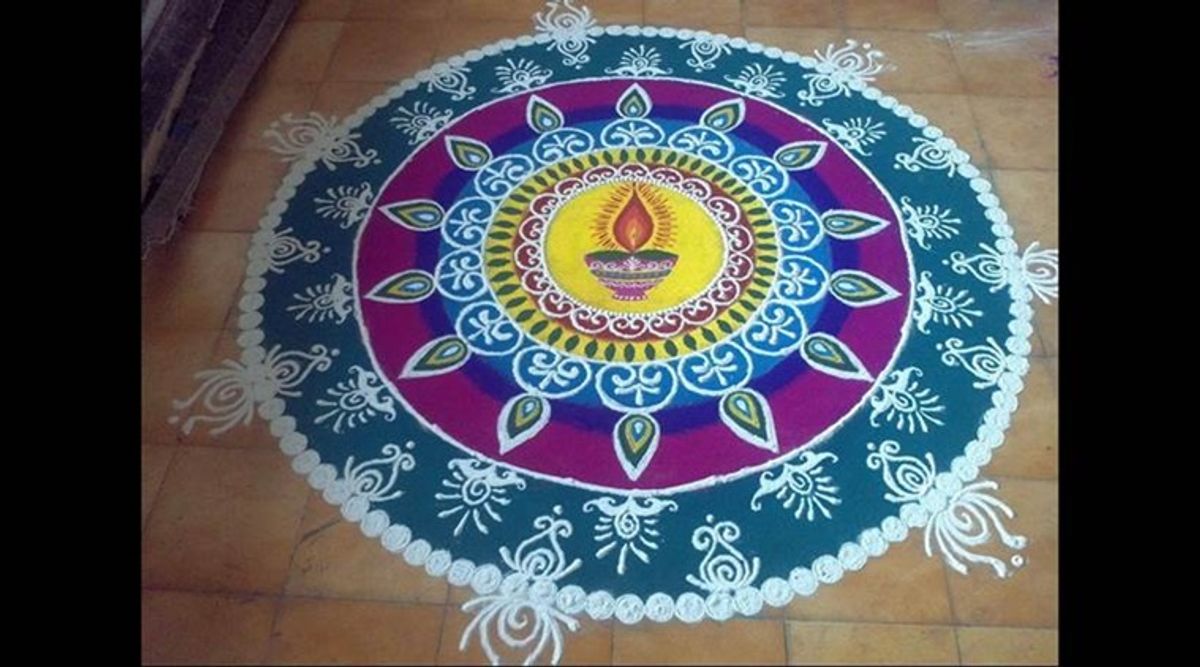Latest Diwali Rangoli Designs: দীপাবলি উদযাপনের কিছু সহজ রঙ্গোলী নকশা