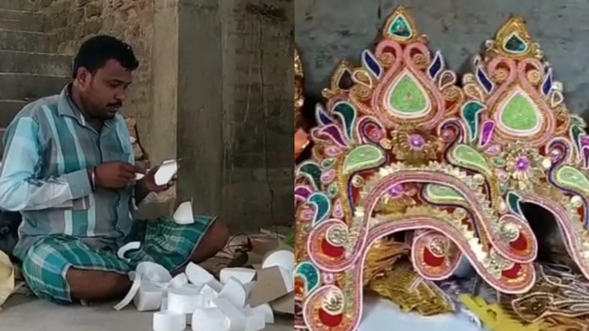 বাড়ছে কাঁচামালের দাম, কমছে চাহিদা, ধুঁকছে ডাকের সাজের শিল্প