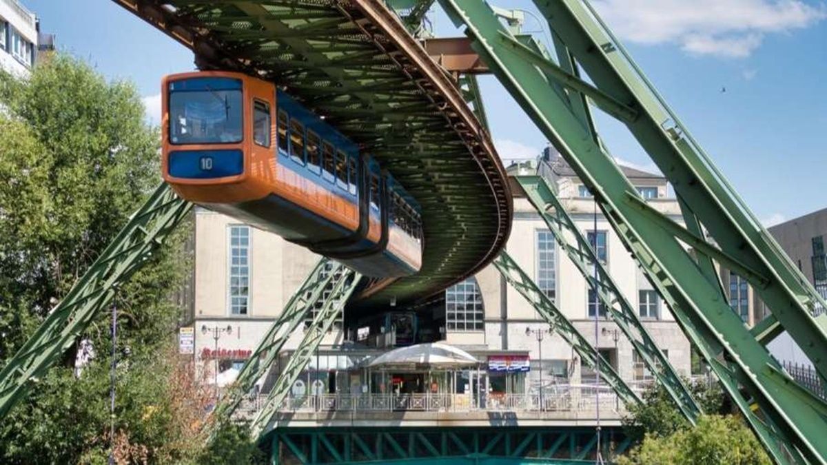 Hanging train viral video: উপর দিয়ে নয়, লাইনের নীচ দিয়েই ছুটে চলেছে ...