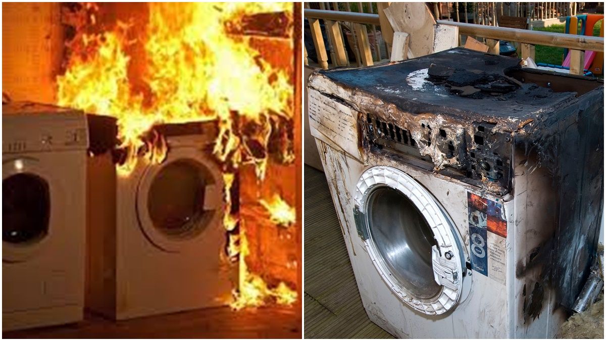 Washing machine fire: মুহূর্তের ভুলে বিস্ফোরণ হতে পারে আপনার ওয়াশিং ...
