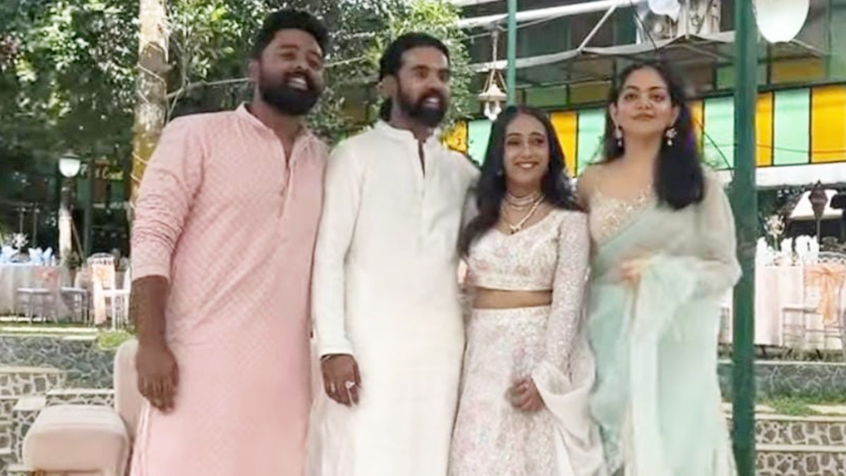 നിമിഷ് രവിയുടെ വീട്ടിലെ കല്യാണം കൂടി അഹാന; വീഡിയോ