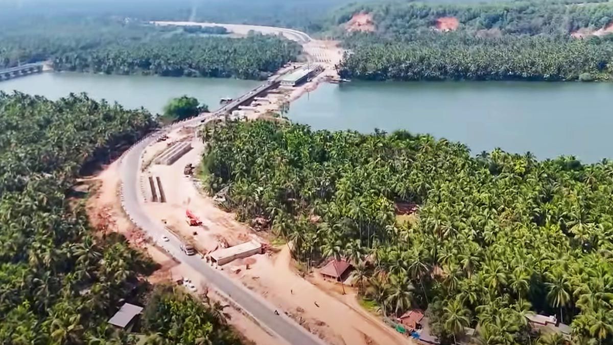 ചെറുവത്തൂരിൽ വികസനം ചെറുതല്ല; ആറുവരിപ്പാതയുടെ ആകാശദൃശ്യങ്ങളിലൂടെ