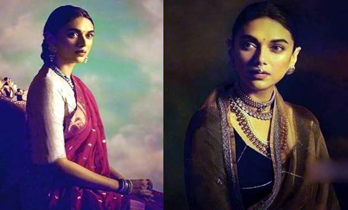 രവി വര്‍മ്മ ചിത്രങ്ങള്‍ക്ക് മോഡലായി അതിഥി റാവു