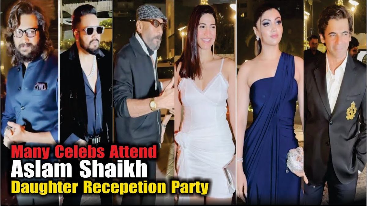 Riteish Deshmukh, Mahira Sharma, Mika Singh, Jackie Shroff At Aslam Shaikh Daughter Recepetion Party