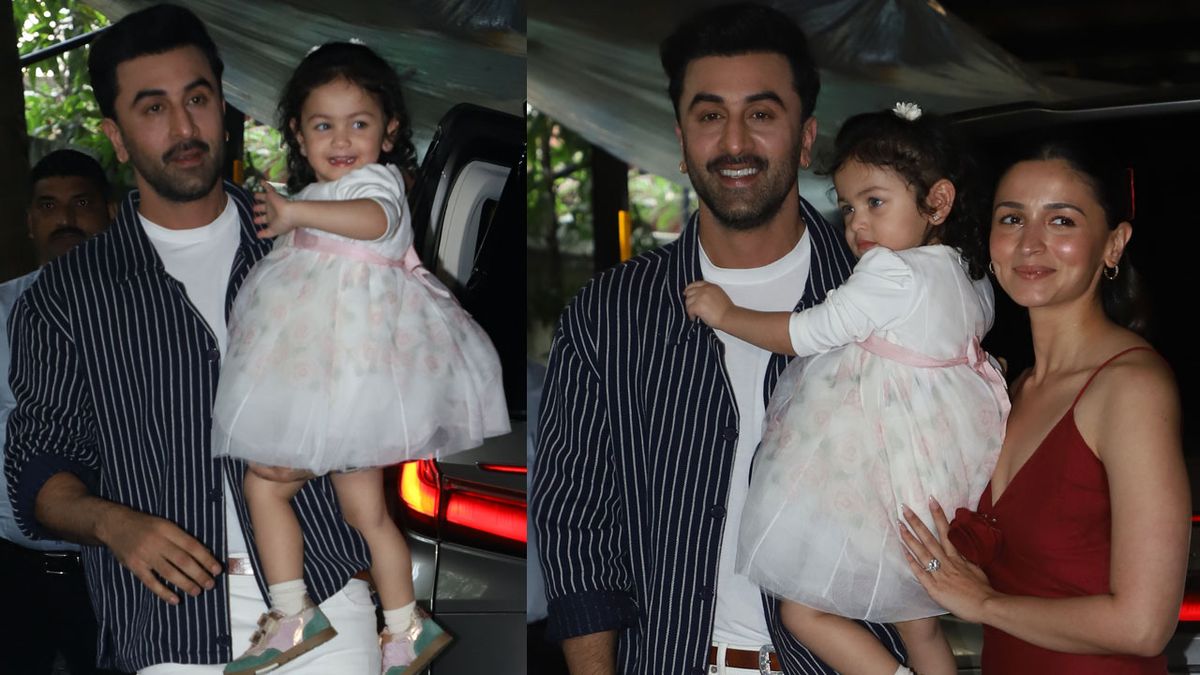 Raha Kapoor, Ranbir Kapoor & Alia Bhatt Spotted At A Christmas Brunch