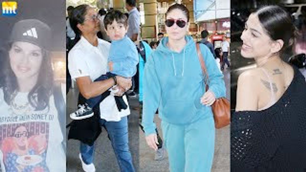 Kareena Kapoor returns with Jeh from London, Alaya F & Sunny Leone pose ...