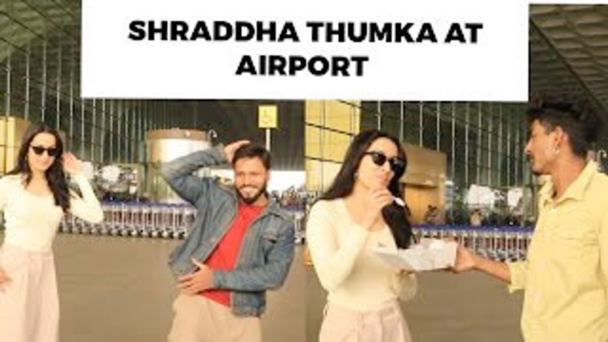 Shraddha Kapoor's THUMKA Dance With a Cameraman on Airport, Cake ...
