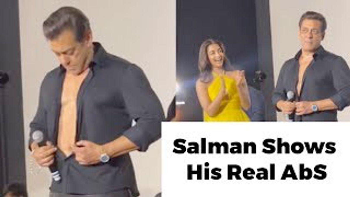 No VFX, Original Body Salman KHAN REMOVES T shirt & Shows off his ABS