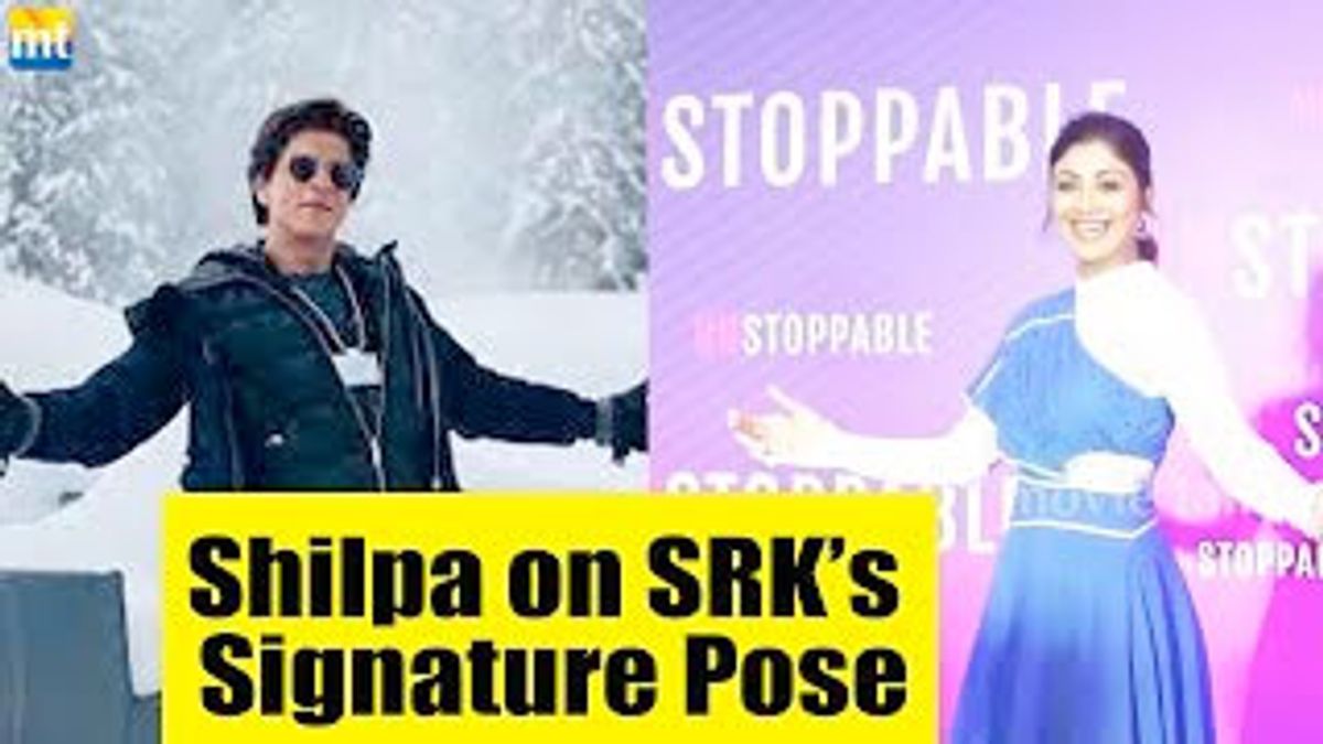 OMG Shilpa Shetty does Shah Rukh Khan's Signature Pose by spreading arms