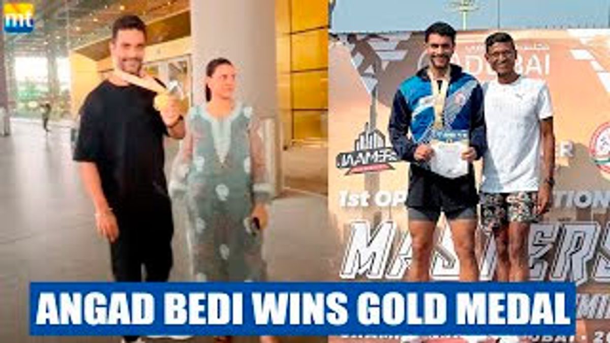 Angad Bedi Returns From Dubai After Winning A Gold Medal; Dedicates ...