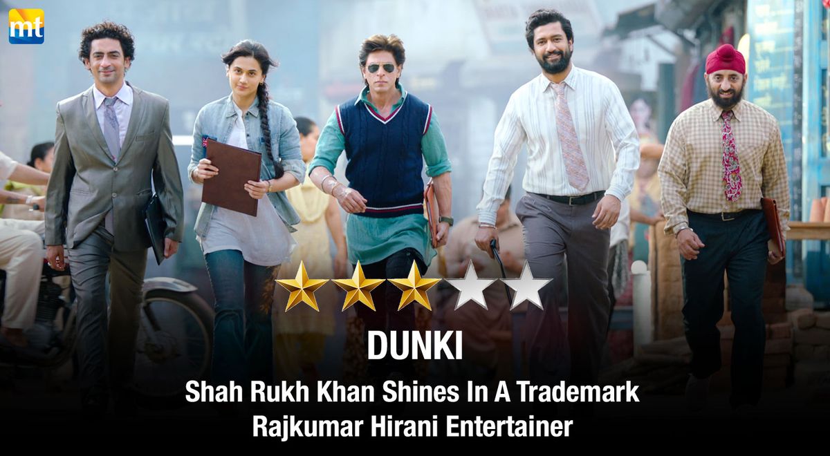 Dunki Review - Shah Rukh Khan Shines In A Trademark Rajkumar Hirani ...