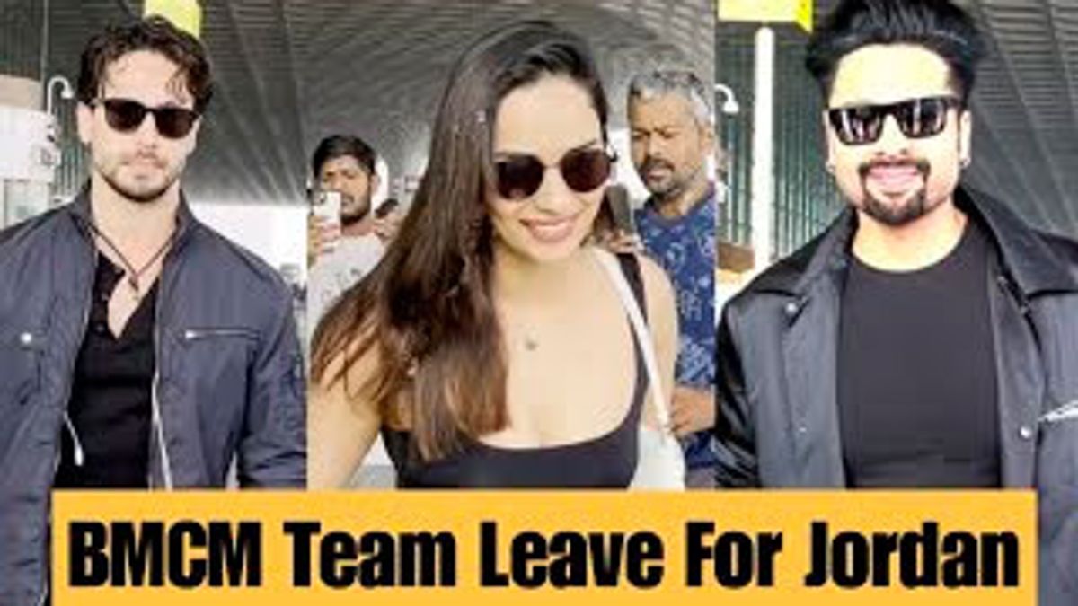 Tiger Shroff, Manushi Chhillar, Alaya F & Others Leave For Bade Miyan ...