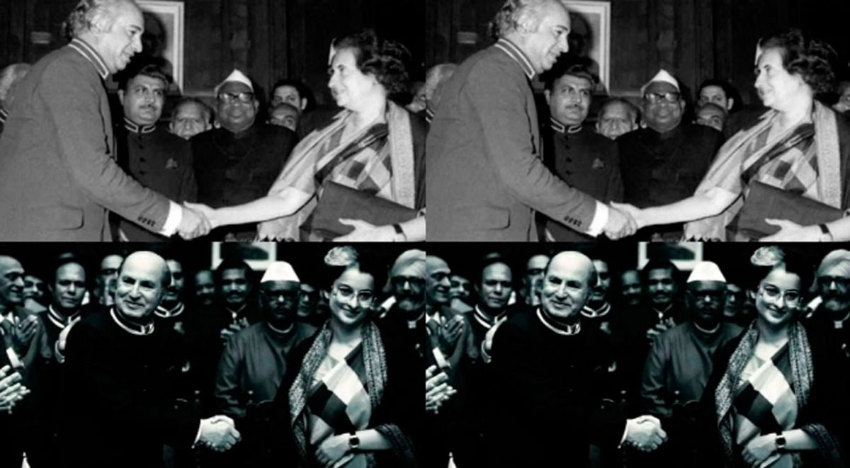 Indira Gandhi and Pakistan President Zulfikar Ali Bhutto's 1972 Simla ...