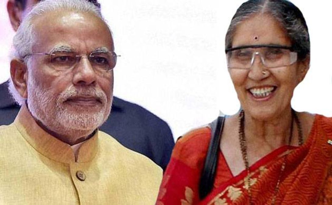 PM Modi's wife Jashodaben offers prayer at Rangeshwar temple and Kela ...
