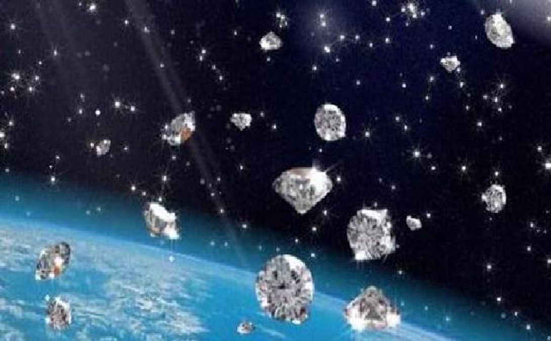 Diamond rain of Neptune and Uranus recreated on Earth using laser ...