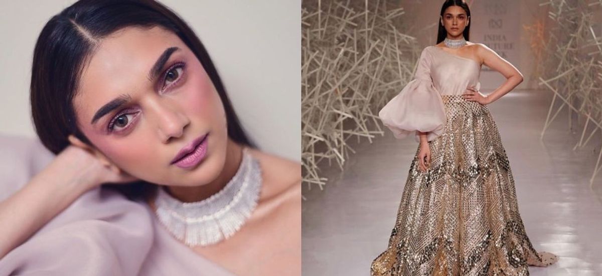 Aditi Rao Hydari looked gorgeous as she turned showstopper for designer ...