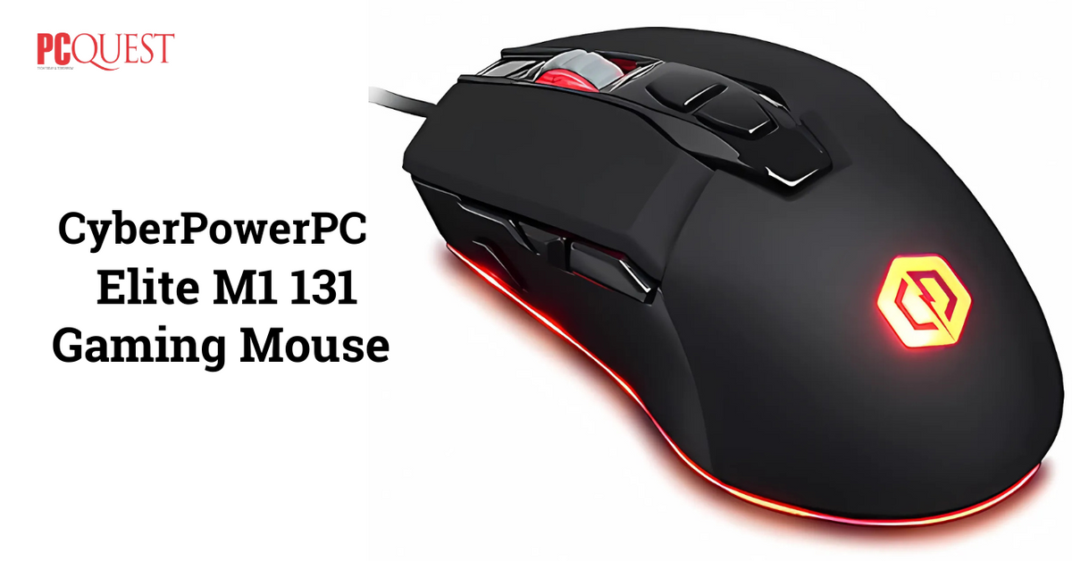 CyberPowerPC Elite M1 131 Gaming Mouse offers 8200 DPI, RGB lighting, 9 programmable buttons ...
