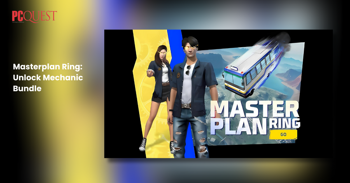 Free Fire MAX Masterplan Ring Event- Mechanic Masterplan Bundle Look