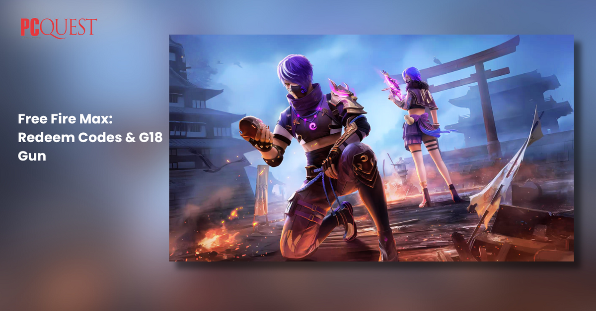Free Fire Max Redeem Codes for Today and Violet Ring Event-Get G18 Gun