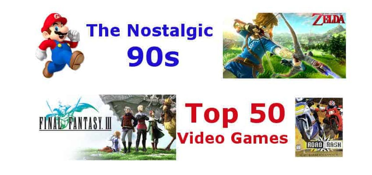 50 Most Popular 90s Video Games