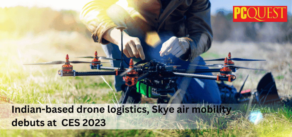 Indian-Based Drone Logistics, Skye Air Mobility Debuts at CES 2023 Indian-Based Drone Logistics, Skye Air Mobility Debuts at CES 2023