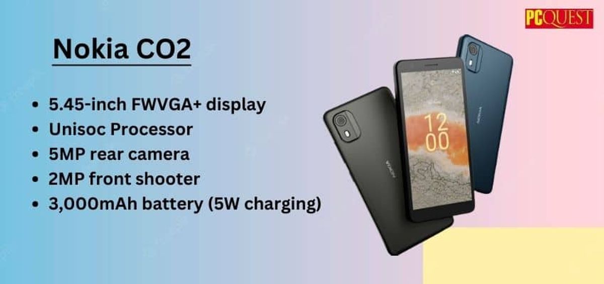 Nokia C02 Smartphone with Android 12 Go Edition, 5MP Camera launched