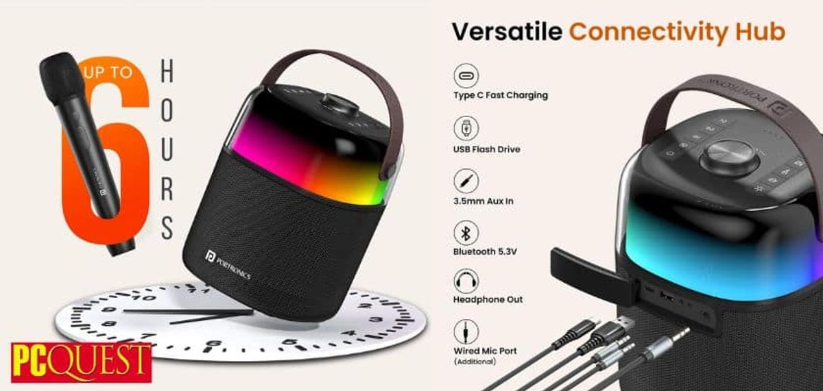 Portronics Launches New Dash 4 Speaker with Karaoke Mic