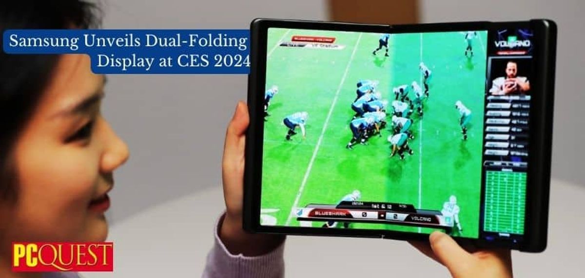 Samsung Enters CES 2024 with a New Concept: A Foldable Display with Dual-Folding Capability