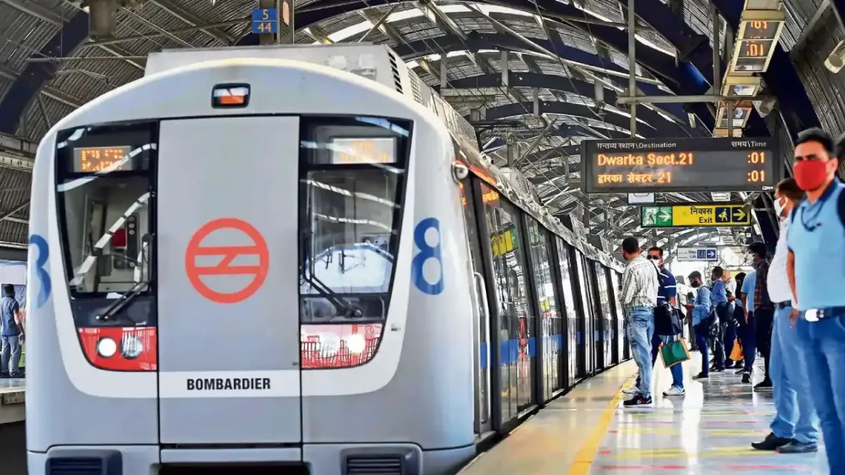 DMRC's New 'Make In India' Metro Train Set Arrives In Delhi
