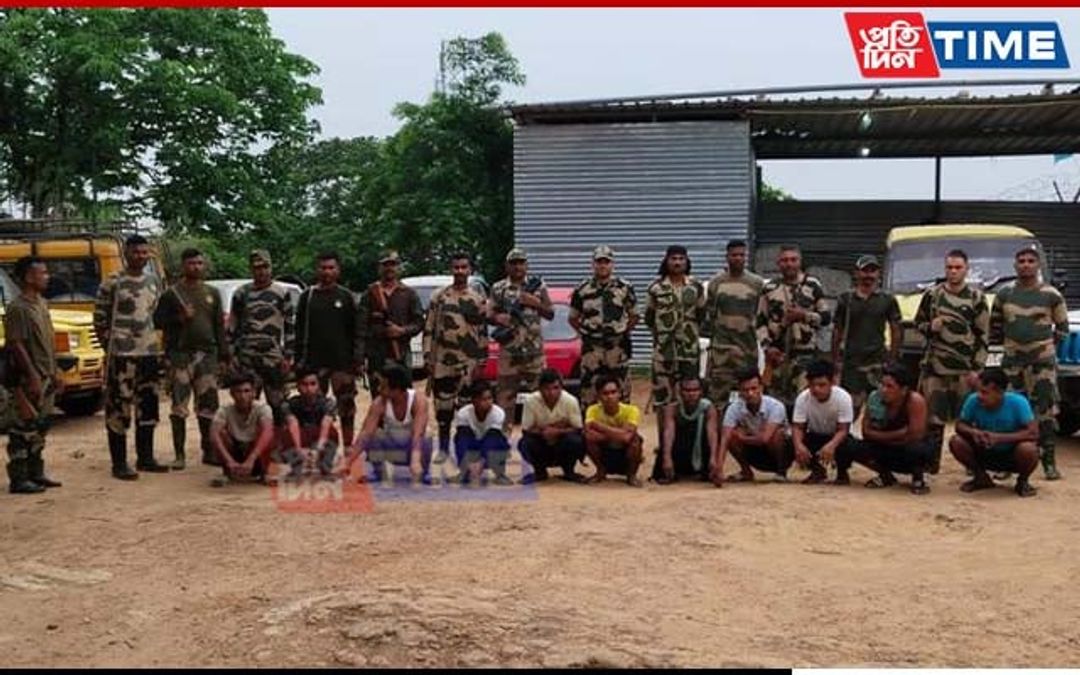 BSF Seized 11 Vehicles Loaded With Sugar Meant To Be Smuggled To Bangladesh