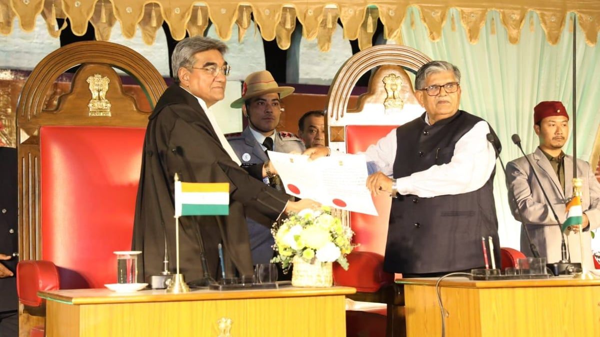 Justice Vijay Bishnoi Sworn in as Chief Justice of Gauhati High Court