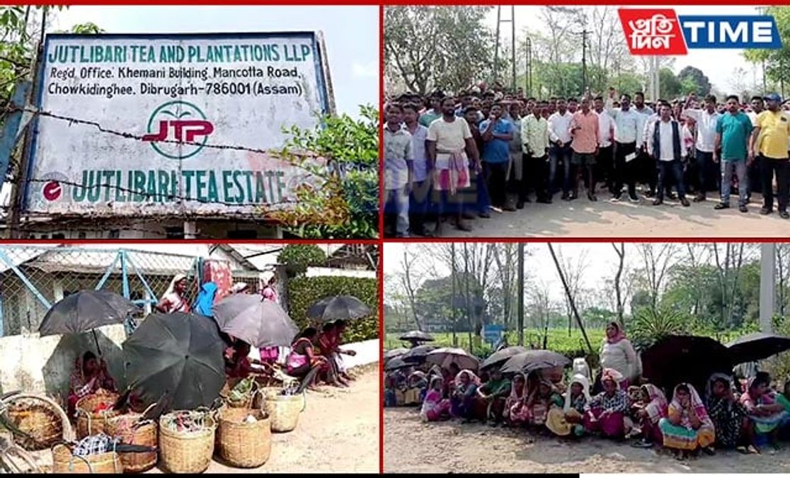 Workers Fury Boils Over as Tea Estate Gripped by Protests in Duliajan