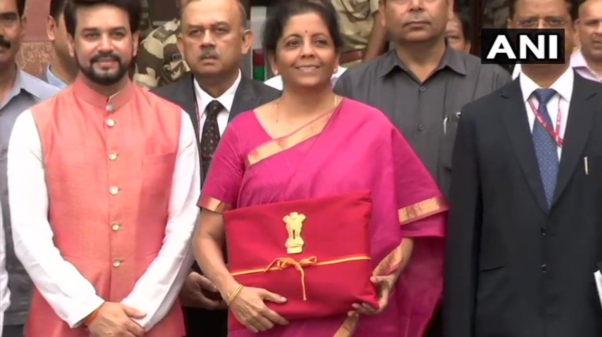 Sitharaman’s red ‘Bahi Khata’ grabs attention